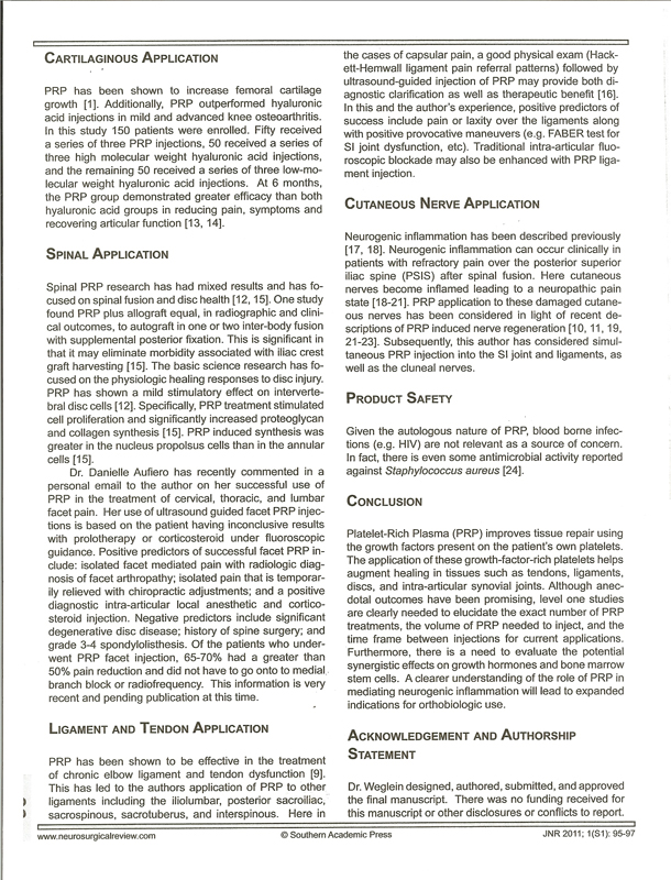 Platelet Rich Plasma Therapy (PRP Injections) to Treat Sports Injuries ...